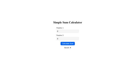 Creating A Simple React App To Sum Two Numbers A Beginners Guide To