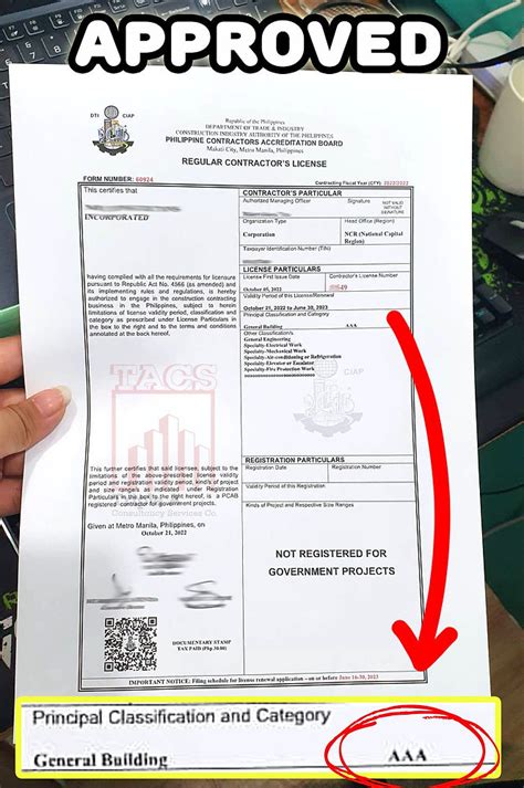 Pcab Triple A License 2023 Approved