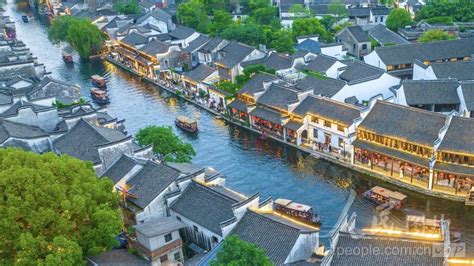 浙江湖州：南浔古镇夜色迷人 人民图片网