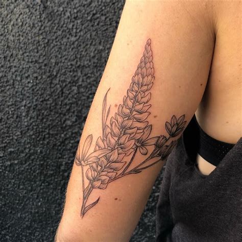 Lupine Tattoo Lupine Flower Tattoo Lupine Tattoo Designs Wild