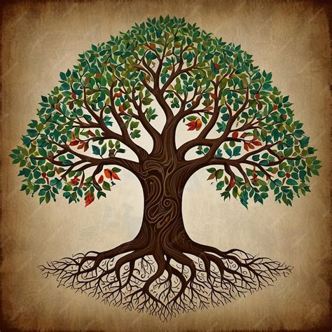 Cultural Roots Tree Of Hispanic Heritage With Diverse Roots And Global