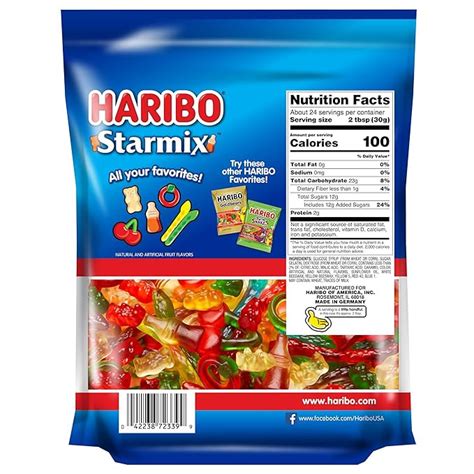 Haribo Starmix Confectionery Gummi Candy 256 Ounce 4 Per Case