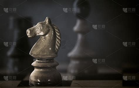 象棋棋盘上的骑士棋子