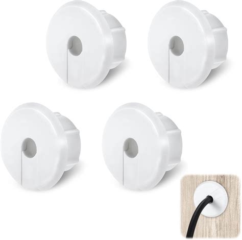 4pcs Wall Cable Pass Through Grommet 1 Plastic Feed Through Bushing
