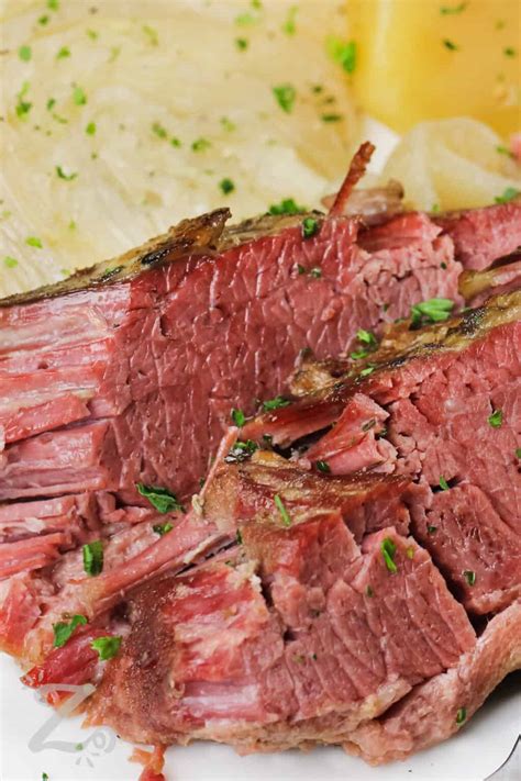 Slow Cooker Corned Beef And Cabbage Easy Our Zesty Life