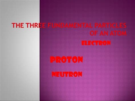Three Subatomic Particles Lokigs