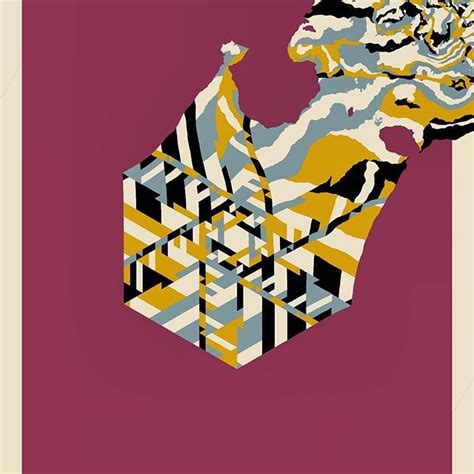 An Abstract Image Of A Mans Head With Geometric Patterns On It