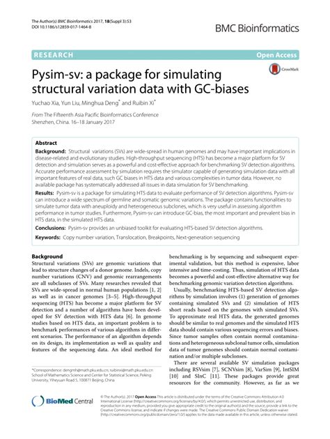 pdf pysim sv a package for simulating structural variation data with