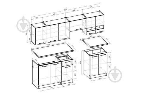 ᐉ Кухня Грейд Катаріна Графіт Грейд ЛДСП 2 4 м • Краща ціна в Києві