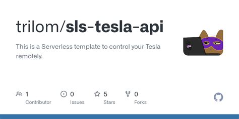 Github Trilom Sls Tesla Api This Is A Serverless Template To Control Your Tesla Remotely