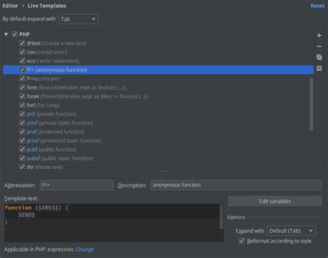 Making Php Functions Fun Again With Phpstorm Live Templates Steve