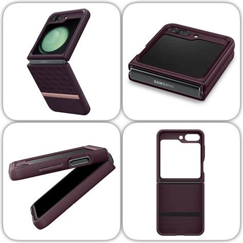 Ref Coque De Protection Samsung Galaxy Z Flip Stripe Prune Smartphones Galaxy Z Flip