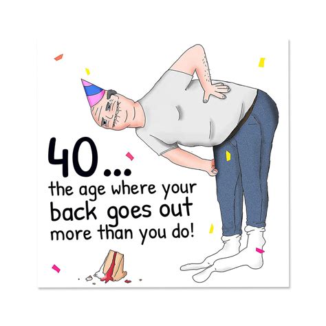 Funny 40th Birthday Logo Offensive 40th Birthday Card Funny Birthday