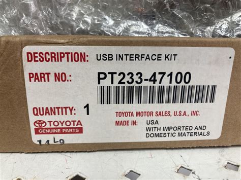 2010 Toyota Prius Oem Usb Interface Kit Pt233 47100 For Sale Online Ebay