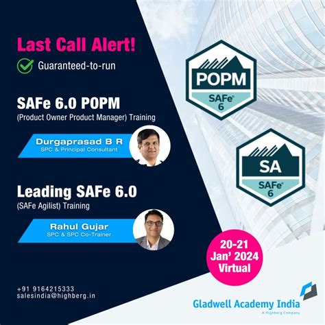Gladwell Academy India On Linkedin Safe6 Popm Leadingsafe
