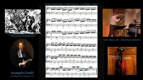 Violin Sonata Op 5 No 1 Arcangelo Corelli Andrew Manze Violin