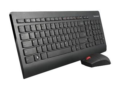 Lenovo Ultraslim Plus Wireless Keyboard And Mouse Set Uk Stylish Black Subtle Silver