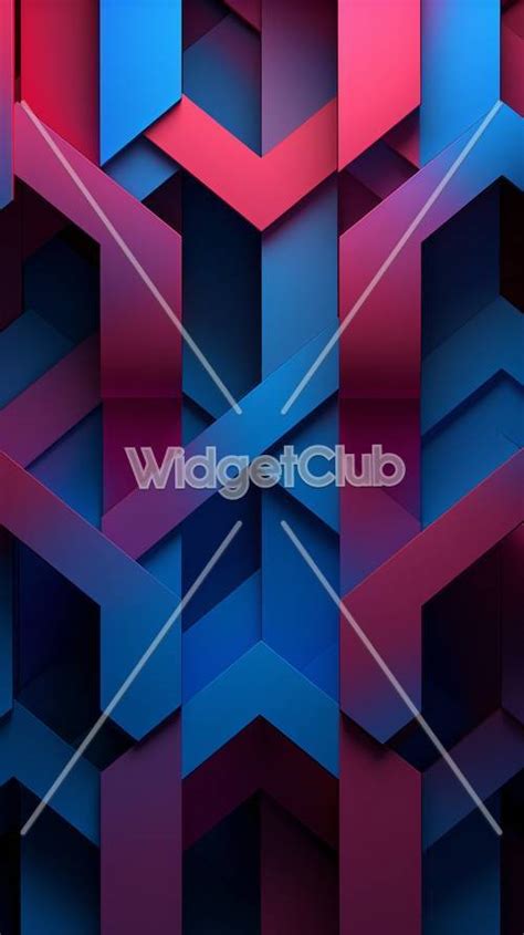 블루 기하학 배경화면 아이폰 무료 이미지 다운로드 Widgetclub