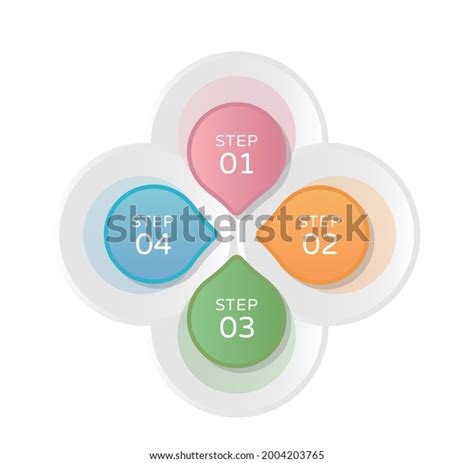 Business Infographic 4step Chart Business Icons Stock Vector Royalty Free 2004203765