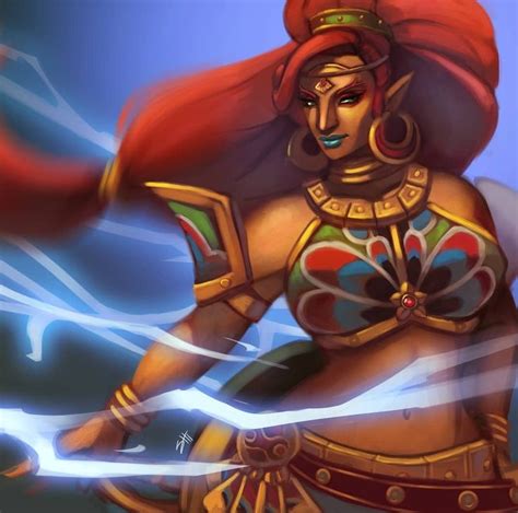 Legend Of Zelda Breath Of The Wild Art Gerudo Champion Lady Urbosa
