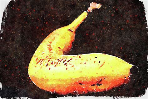 Sexy Ripe Banana Watercolor Digital Art By Shelli Fitzpatrick Fine