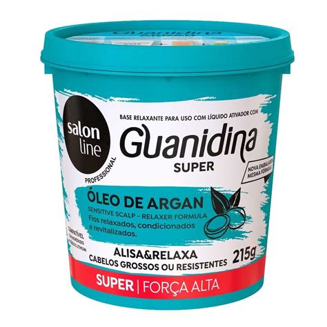 Kit Salon Line Profissional Guanidina Super Óleo De Argan Alisa