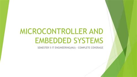 Ece Embedded Systems And Iot Design Unitppt