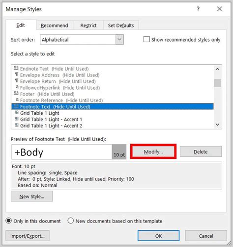 How To Modify The Style Of Footnotes And Endnotes In Microsoft Word