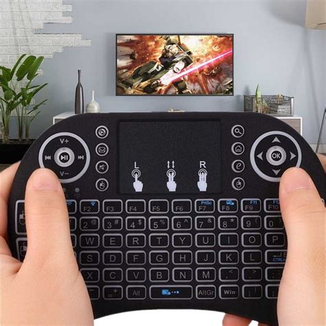Jual Mini Keyboard Wireless 2 4ghz Dengan Touch Pad And Mouse Shopee Indonesia
