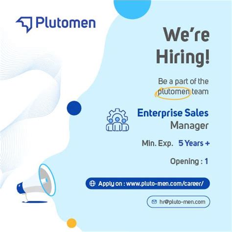Plutomen On Linkedin Hirring Hirringnow Jobs Enterprisesales