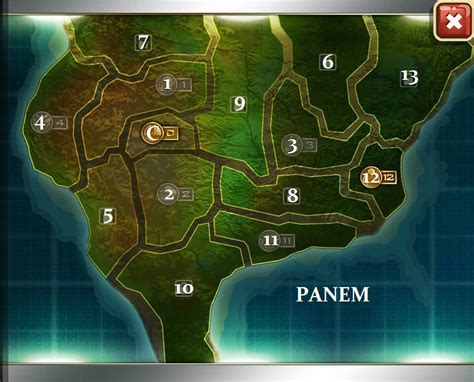 Official Map Of Panem By Zaduky500 On Deviantart