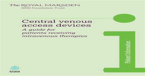 Pdf Central Venousaccess Devices · What Is A Central Venous Access