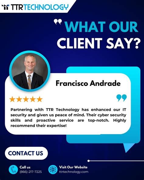Ttr Technology On Linkedin Clienttestimonial Cybersecurity Itsolutions Happyclients…