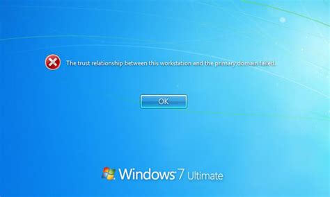 Solving Error The Trust Relationship Between This Workstation And The Primary Domain Failed On