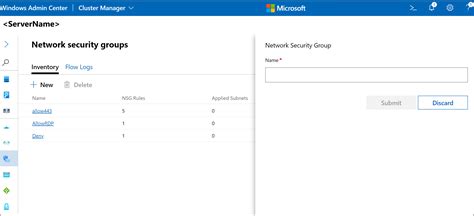 Configure Network Security Groups With Tags In Windows Admin Center