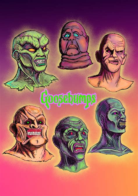 The Unloved Ones Goosebumps The Haunted Mask 11 X 17 Print Etsy
