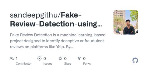 Github Sandeepgithu Fake Review Detection Using Python Fake Review