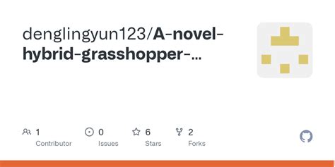 Github Denglingyun123a Novel Hybrid Grasshopper Optimization Algorithm