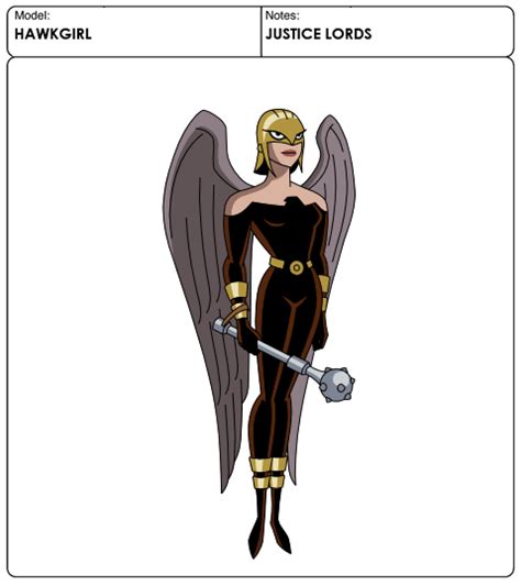 Dc Comics Dc Animated Universe Bios Justice Lords Hawkgirl Comic