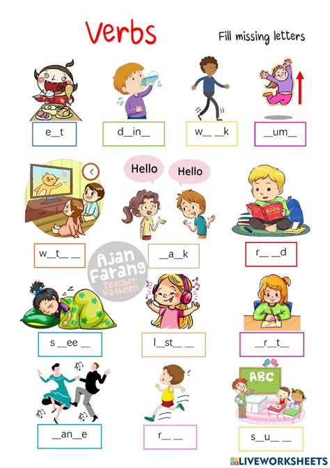 List Of Verbs For Beginners Printable Online