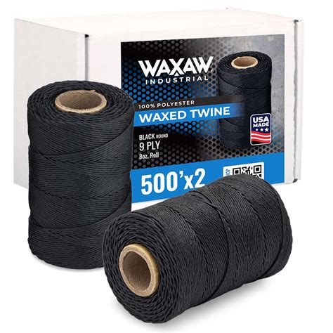 Waxed Twine Lacing Cord 160 Lbs Tensile Strength