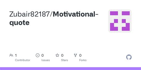 Github Zubair82187motivational Quote