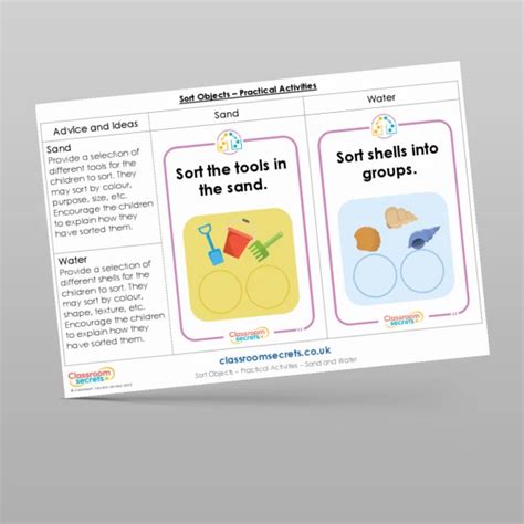 Year 1 Sort Objects Practical Activities Resource Classroom Secrets