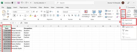 How To Sort By Date In Excel