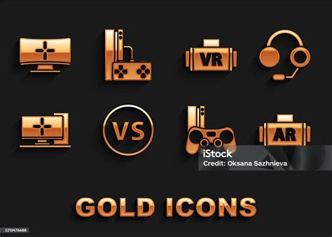 Set Vs Versus Battle Headphones Ar Augmented Reality Game Console With Joystick Computer Monitor