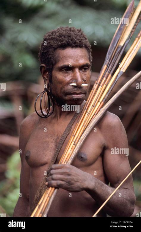 Man Of The Korowai People West Papua West New Guinea Irian Jaya