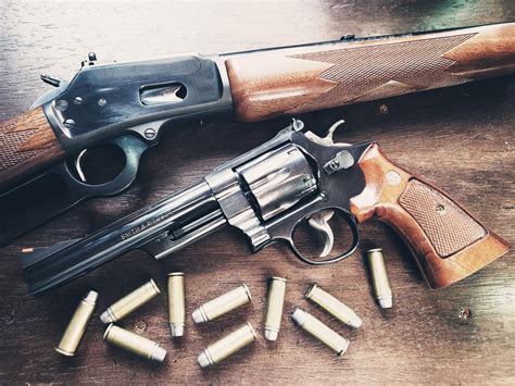 Perfect Pair Of 44s Jm Marlin 1894 And Smith And Wesson 29 3 Rgunporn