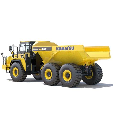 Komatsu Hm400 5 Articulated Dump Truck 3d Model By Arqart
