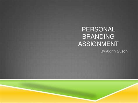 Personal Branding Assignment