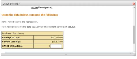 solved oasdi scenario 3 above the wage cap using the data